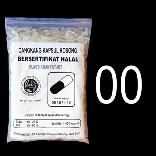 Jual Kapsul Kosong Transparan Ukuran 00 isi 1000 butir Cangkang Kapsul ...