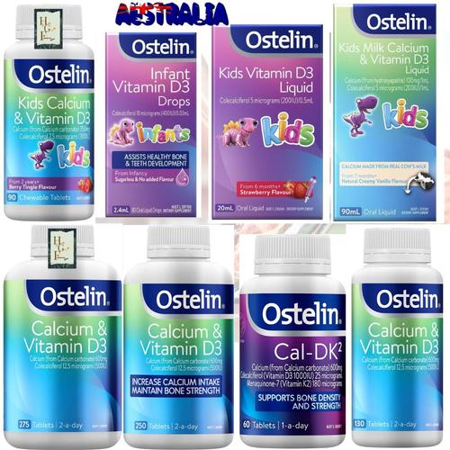Jual Ostelin Kids Calcium & Vitamin D3 90 Tablets - OSMILK90ML - Kota ...