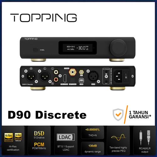 Jual Topping D90 III D90III Discrete Full Balance HiFi Desktop DAC ...