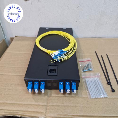 Jual OTB Wall/ODF/Roset 12 Core LC-LC Duplex Singlemode Komplit ...
