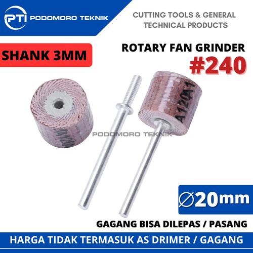 Jual Tuner Amplas #240 M20 Rotary Fan Grinder Amplas Buffing Mata Kipas ...