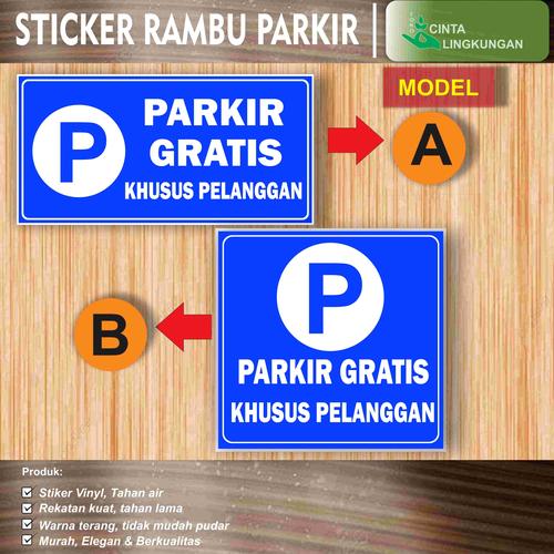 Jual Stiker Vinyl Parkir Khusus Pelanggan / Stiker Parkir Tamu / Area ...