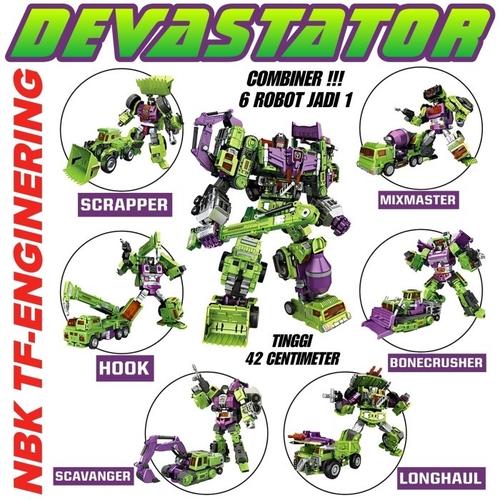 Jual NBK DEVASTATOR COMBINER 6 IN 1 CONSTRUCTICON DECEPTICON MINIATUR ...