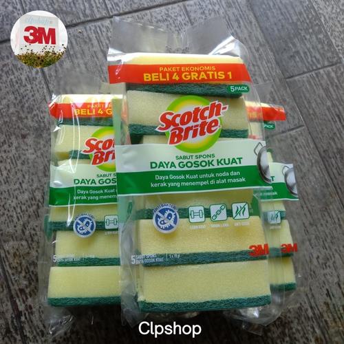 Jual 3M Scotch Brite - Spons sabut - Sabut Spons cuci piring ID - 30P5 ...