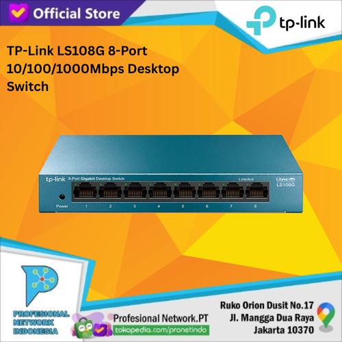 Jual TP-Link LS108G 8-Port 10/100/1000Mbps Desktop Switch - Jakarta ...