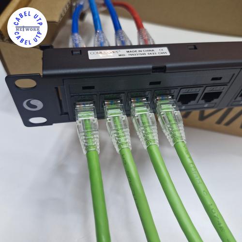 Jual COMMSCOPE 16 Port Patch Panel Barrel RJ45 to RJ45 Cat.6/Pass ...