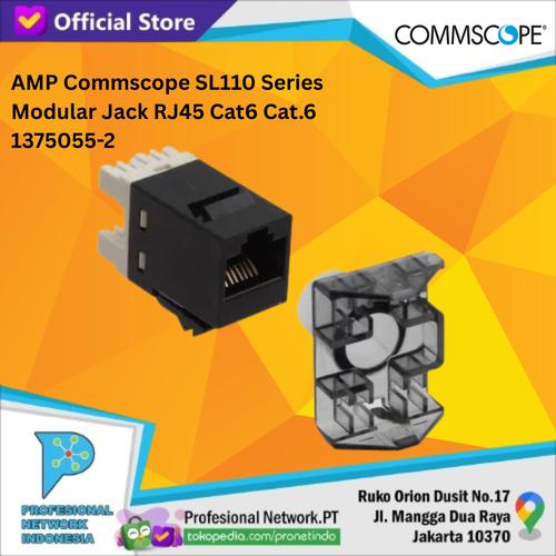 Jual AMP Commscope SL110 Series Modular Jack RJ45 Cat6 Cat.6 1375055-2 ...