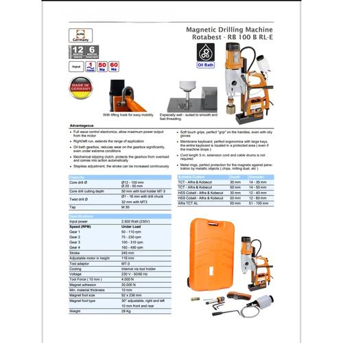 Jual Rotabest RB 100 B RL-E Mesin Bor - Jakarta Pusat - Sentrameter | Tokopedia