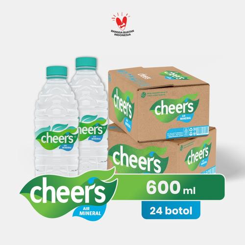 Jual Air Mineral Botol Cheers Natural Spring Water 600ml (24 botol ...