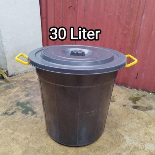 Jual EMBER/TONG HITAM TUTUP 30 LITER BAHAN PLASTIK TEBAL - Kota Depok ...