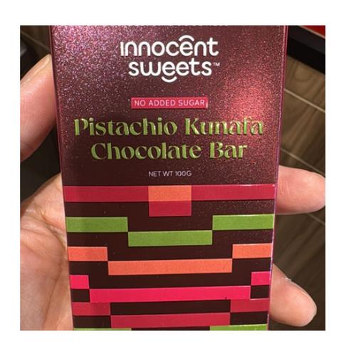 Jual Innocent Sweets Pistachio kunafa dubai chocolate bar - Jakarta Selatan - IFSupermarket ...