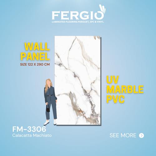 Jual FERGIO UV Marble 2D Wall Panel Stone - FM3306 CALCATTA MACCHIATO ...