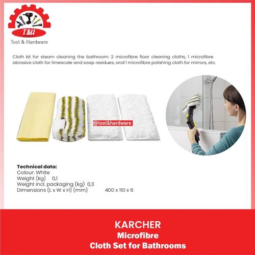 Jual Karcher Kain Set Microfiber / Microfibre Cloth Set For Bathrooms ...
