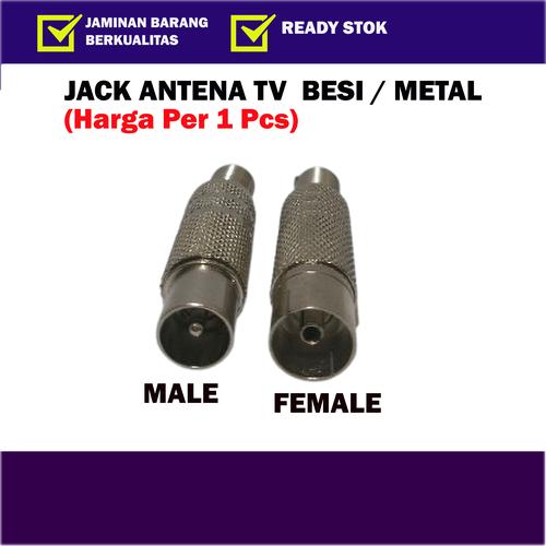 Promo Jack Connector Antena TV Colokan Antena TV Besi - Female/Cewek ...