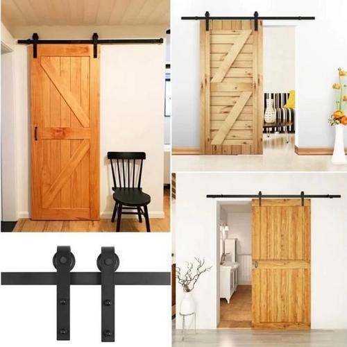 Jual Pintu Geser Barn Door Sliding Besi Rel Pintu Geser Door Track 2-4 ...