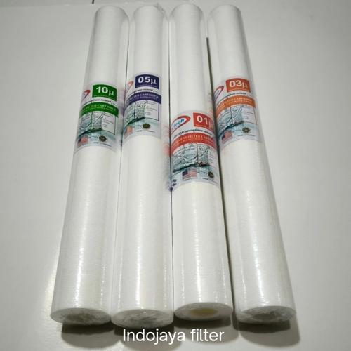 Jual Cartridge filter air 20 inchi 01 03 05 micron sedimen pp - 05 ...