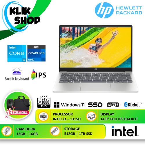 Jual Laptop HP core i3 Gen 13 1315U 16GB 512 SSD FHD IPS Windows 11 ...
