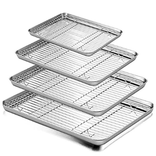 Jual Baking Tray plus Baking Rack Stainless/Nampan Pendingin Kue ...