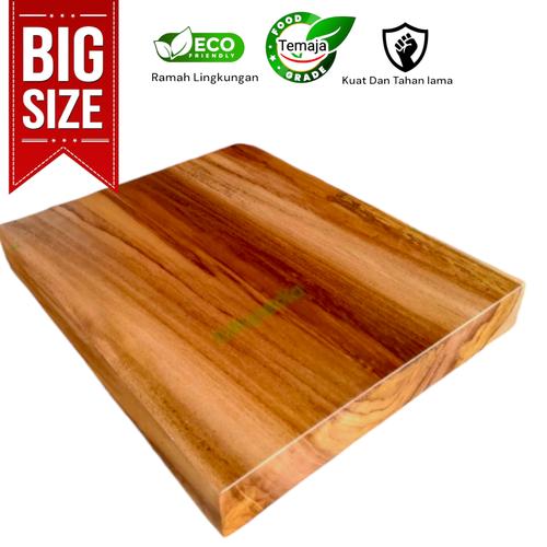 Promo Talenan Kayu Jati Asli Solid Lebar Utuh – Cutting Board Premium ...