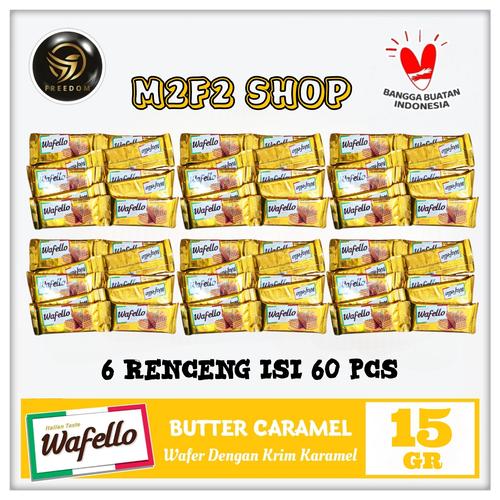 Jual Roma Wafer Wafello Butter Caramel | Krim Karamel - 15 gr (Harga 6 ...