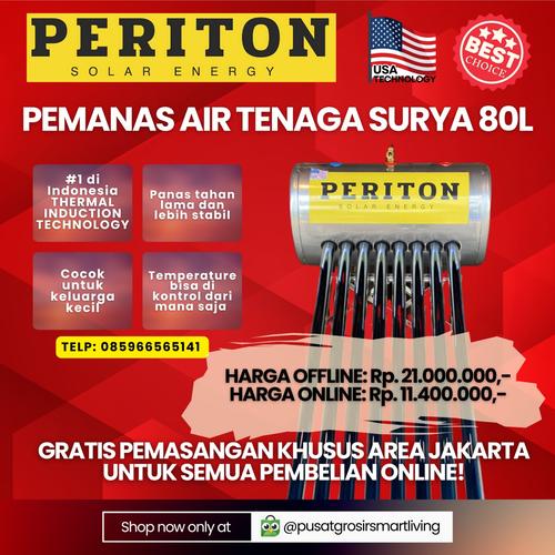 Jual Pressurized Solar Water Heater 80L PERITON - Pemanas Air Tenaga ...