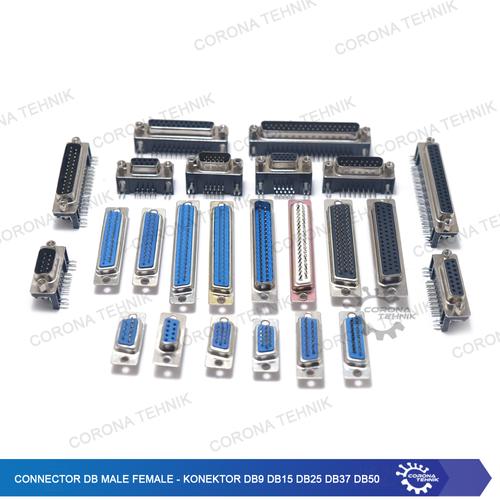 Jual Connector DB15 (2 Garis) Male Female Model Lurus + Siku - CDB-05 ...