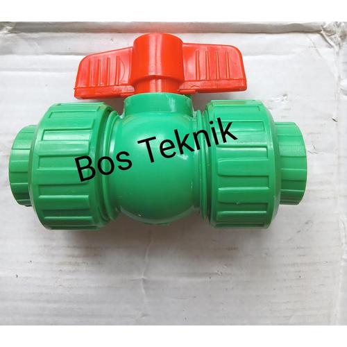 Jual Stop Kran Ball Valve Union PPR 1/2 inch Kran Watermur PPR 20mm ...