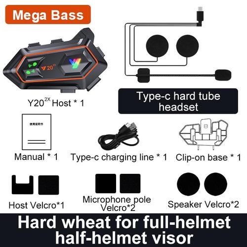 Promo Y20-2x Intercom Helm Bluetooth 5.0 Helm Sepeda Motor Bluetooth ...