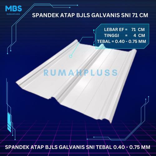 Jual Spandek Atap Bjls Galvanis SNI 71 Cm 0.45 mm Area Jabodetabek ...