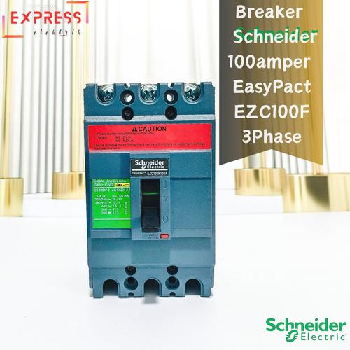 Jual Mccb Breaker Schneider Easypact EZC100F 15a 20a 25a 30a 40a 50a 60a 75a 80a 100a 3phase ...