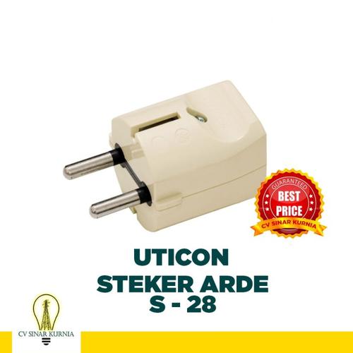 Jual Uticon Steker Arde Kotak S-28 Colokan listrik uticon S28 - Kota ...