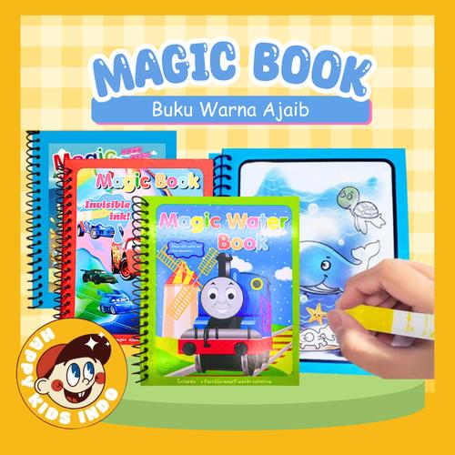 Jual Magic Water Book - Buku Gambar Anak - Buku Mewarnai - NUMBER ...