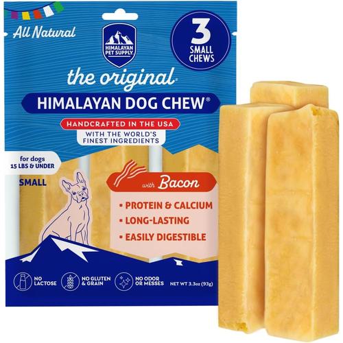 Jual Chew Original Yak Cheese Chew, Bacon, 3 Small Sticks, 1.1 oz ...