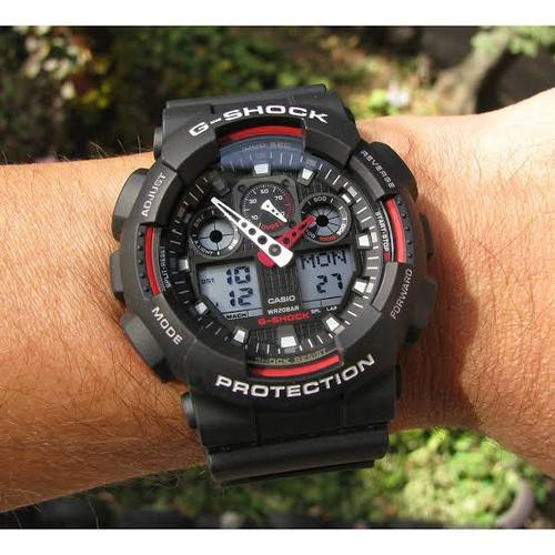 Jual JAM TANGAN ANALOG DIGITAL CASIO G-SHOCK GA-100-1A4DR / GA-100 / GA ...