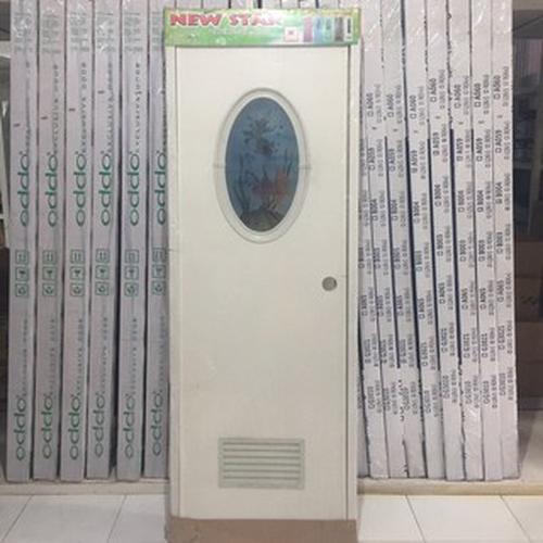 Jual PINTU PVC KACA OVAL NEWSTAR / PINTU KAMAR MANDI / PINTU TOILET ...