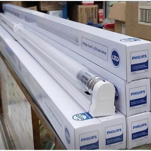 Jual Philips TL led 16 watt satu set dengan kap lampu BN015c lampu neon ...