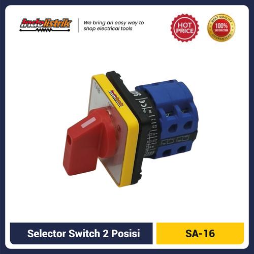 Jual Selector Switch 2 Posisi On Off 2 Pole SA-16 TAB Selector Amper 2P ...