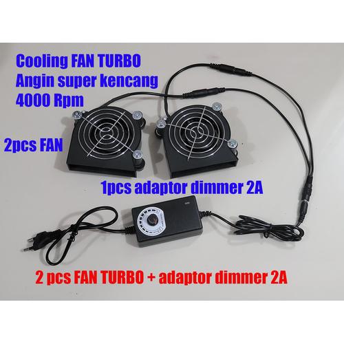 Jual kipas 2 3 4 pcs cooling fan turbo portable ultimate angin super ...