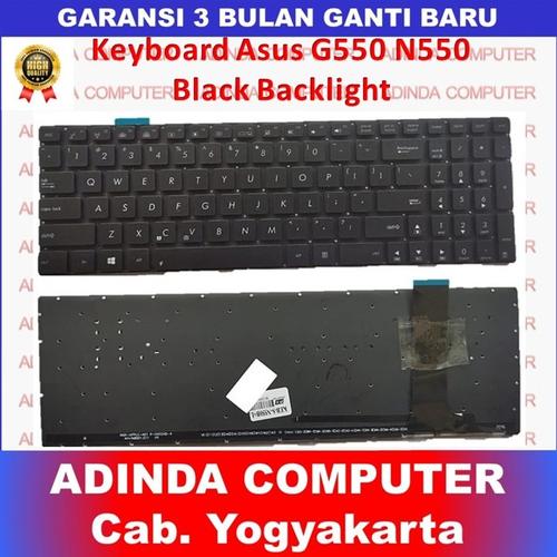 Jual Keyboard Laptop Asus N550 G550 G550 G550J N56 N56V Black Backlight ...