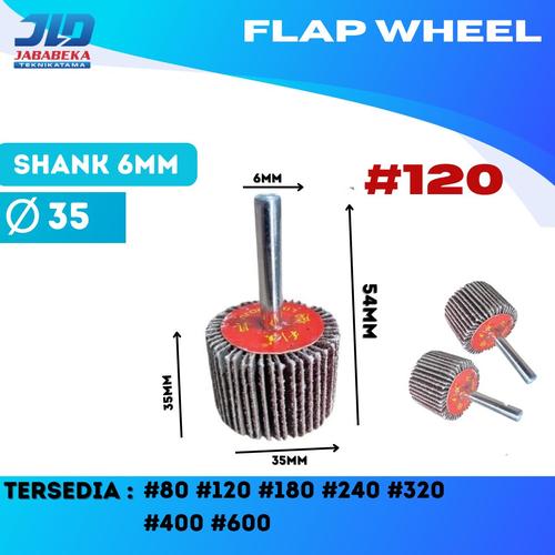 Jual Tuner amplas M35 #120 Shank 6mm Amplas Tuner Buffing / Rotary Fan ...