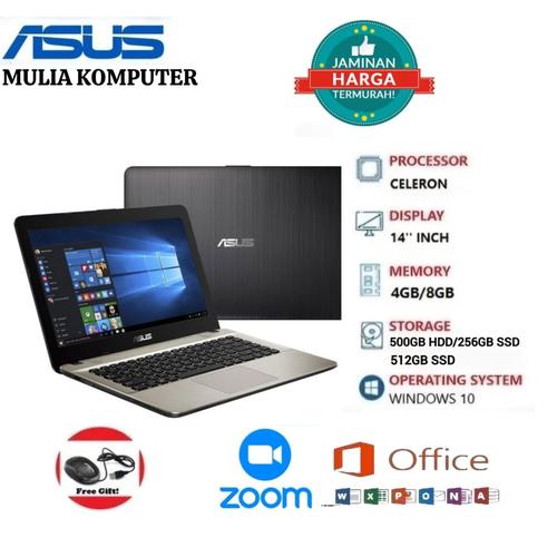 Jual Laptop Asus X441M intel Celeron N4000 ram 8Gb/512Gb SSD - 4 gb ...