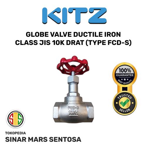 Jual GLOBE VALVE KITZ FOR STEAM JIS 10K DRAT DUCTILE IRON BESI KITZ ORIGINAL TYPE FCDS - UKURAN ...