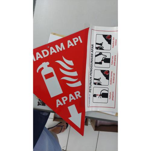 Jual Safety Sign Petunjuk Penggunaan APAR Ukuran 25x13cm Stiker ...