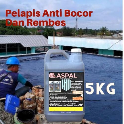 Jual Aspal Cair Waterproof 5Kg Untuk Kolam Ikan, Dak Beton, dan Atap ...