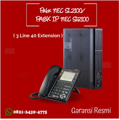 Jual Pabx NEC SL2100 ( 3 Line 40 Extension ) PABX IP NEC SL-2100 ...