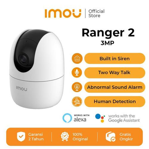 Jual IMOU Ranger 2 3MP Smart IP Camera CCTV Wi-Fi Indoor (H.265 | Pan & Tilt for 360° Coverage ...