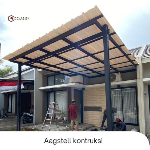 Jual Aagsteel Konstruksi Kanopi Atap Alderon RS Minimalis Rangka Baja ...