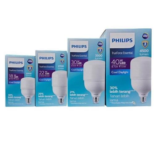 Jual PHILIPS Tforce TrueForce ESSENTIAL LED 18W 22W 30W 40W Watt E27 ...