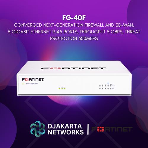 Jual Fortinet Fortigate FG-40F 5 x GE RJ45 PORTS , inc 1 x WAN Port, 4 ...