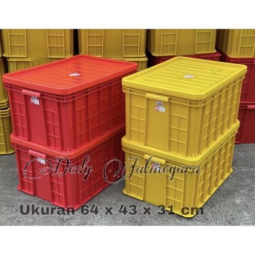 Jual Container Box Industri Hanata 2104-2103-2102 + Tutup - Kuning, HNT ...